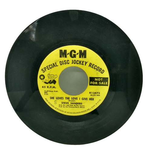 Steve Sanders - She Loves the Love I Give Her / Land of Love - DJ PROMO ...