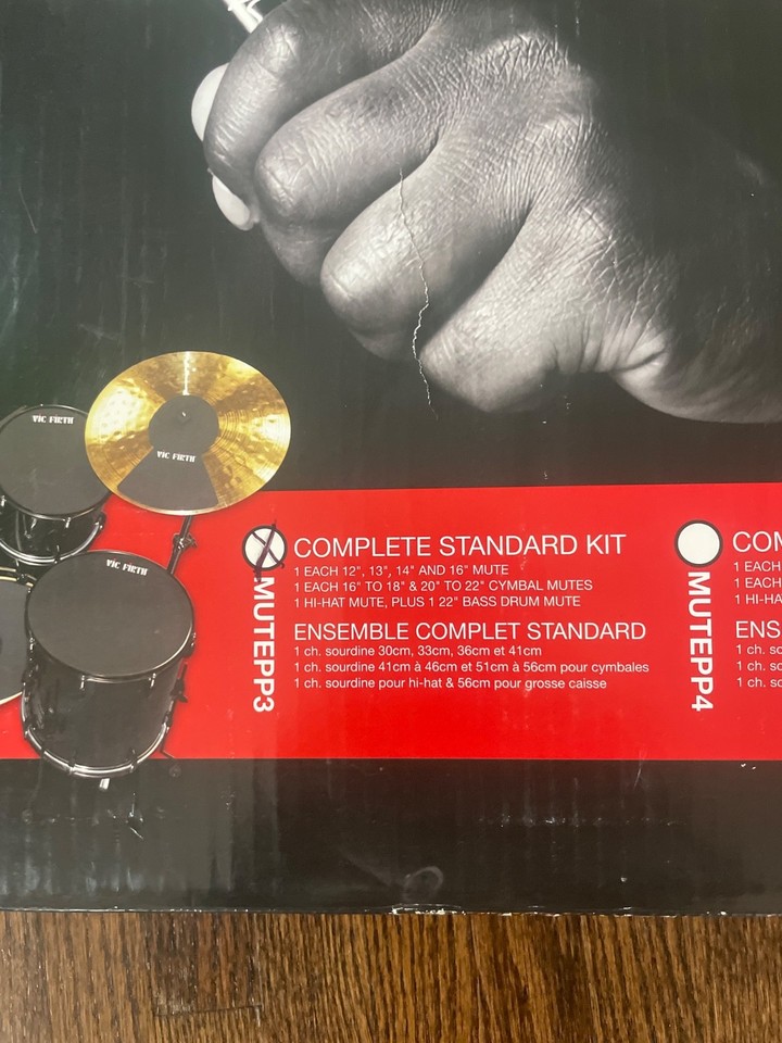 Vic Firth Complete Standard Kit Drum Mute Pad Set Minus Bass Drum Mute ...