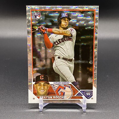 Silver Foil! 🚨2023 Topps Super Box Brayan Rocchio RC Guardians Rookie ...