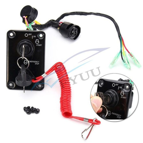 Boat Outboard Single Engine Key Switch Panel 12V 0.1W For Yamaha 704 ...