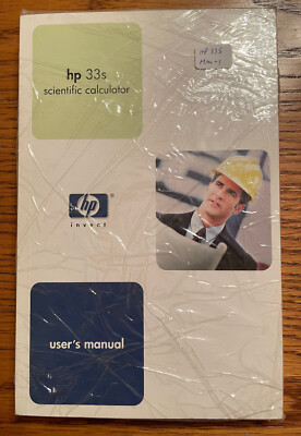Vintage HP-33S Scientific Calculator MANUAL (1) -- NEW AND SEALED | eBay