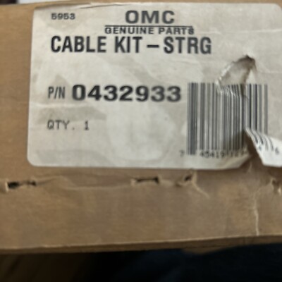 Genuine OMC Cable Assembly Kit 8 ft ,PN 432933, 0432933 New in Original ...