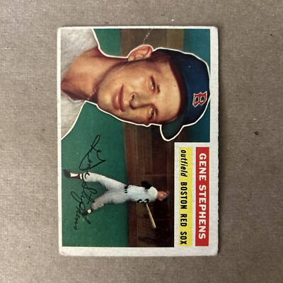 1956 Topps Baseball Gene Stephens Boston Red Sox Card #313 | eBay