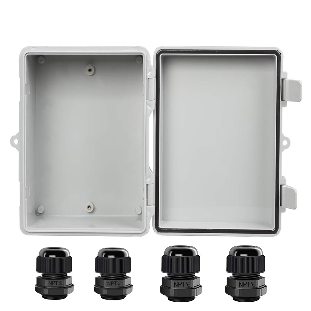 Plastic ABS Electrical Enclosure 5.9"x3.9"x2.8" IP65 Wall Mount ...