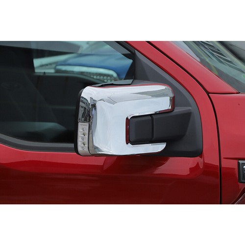 For Ford F150 F-150 2021-2023 Chrome Side Rearview Mirrors Cover caps ...