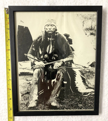 VINTAGE CHIEF QUANAH PARKER PHOTOGRAPH,8X10",BLACK&WHITE,BOW&ARROW ...