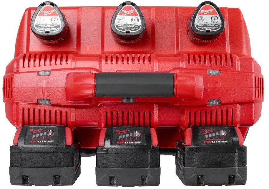 Milwaukee Rapid Battery Charger M12 M18 Lithium-ion 6-Port Sequential ...