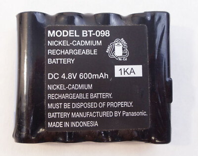 Uniden Bt098 Uniden Bt-098 Nickel Cadmium 4.8Vcd, 600 Mah Replacement ...