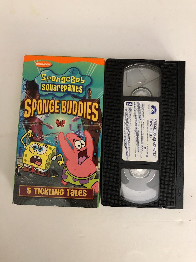 Spongebob Squarepants Amici Di Spugna Vhs 2716 CARTOLINA PUBBLICITARIA