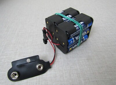 12AA to PP9 Battery Adapter for Vintage Radios Roberts Hacker Grundig ...