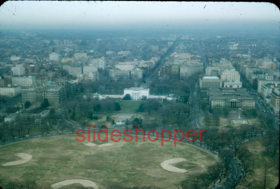 Slide Photo Washington DC RARE Views from Top Washington Monument Plus ...