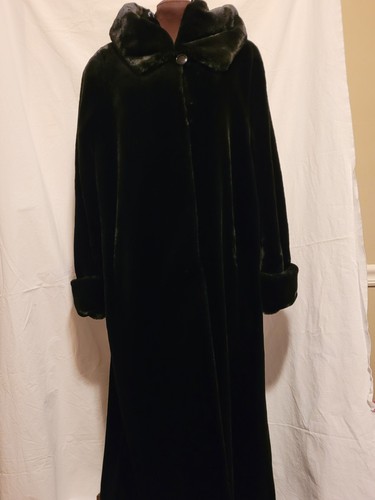 Midnight Velvet Maxi Length Hooded Velvet Coat | eBay