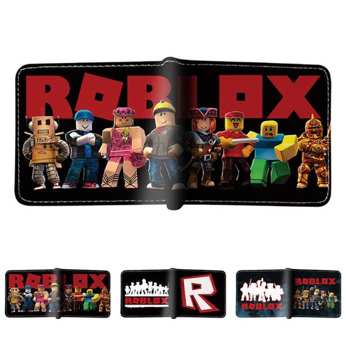 Roblox Game Bifold Wallet Kids Purse Money Pouch Folding Coin Card ...
