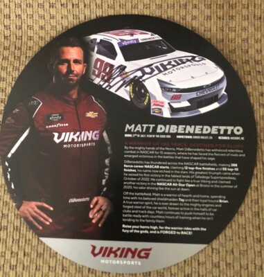 Nascar Xfinity Driver #99 Matt DiBenedetto Autograph Viking Motorsports ...