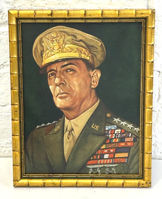 WWII US Army General Douglas MacArthur Framed Portrait Print | eBay