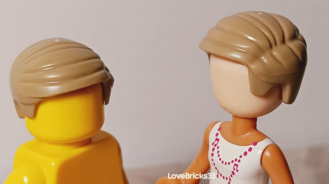 New LEGO Light Brown Conservative Haircut Wig PARTED Unisex Classic ...