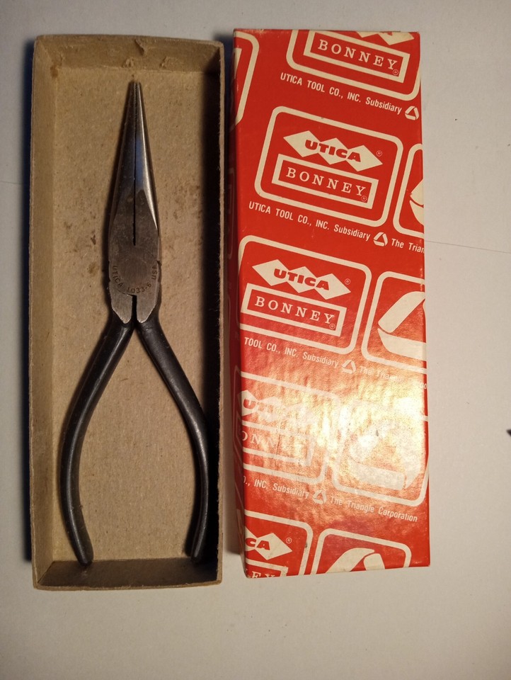 VINTAGE NOS - UTICA BONNEY TOOL CO 1033-6 NEEDLE NOSE PLIERS | eBay
