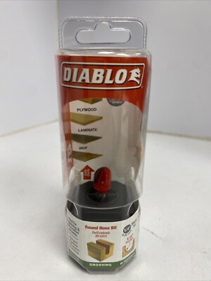 Diablo Router 1/4" Radius Round Nose Bit DR18108 | eBay