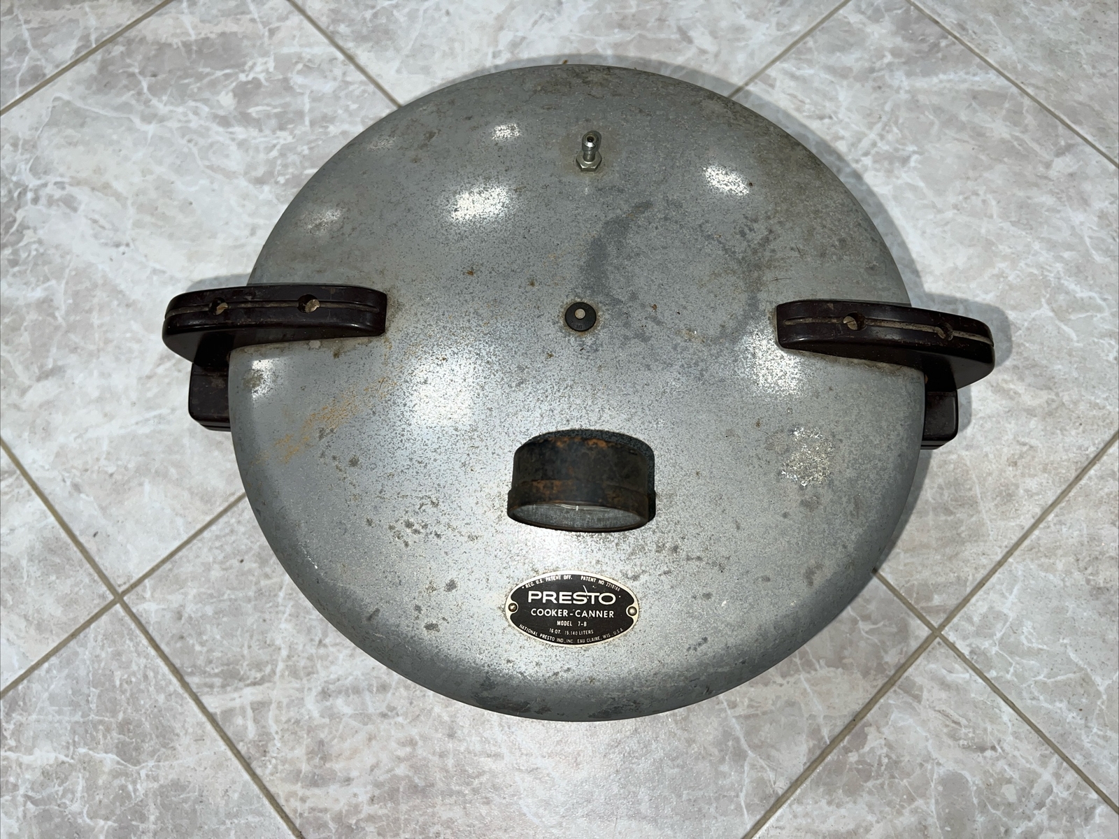 Vintage Presto 16 qt. Aluminum Pressure Cooker - Canner Model 7-B w ...