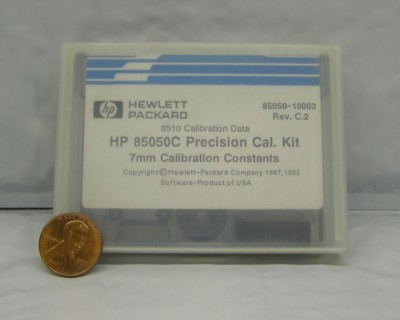 HP 85050C PRECISION CALIBRATION KIT SOFTWARE. 7mm CALIB. CONSTANTS ...
