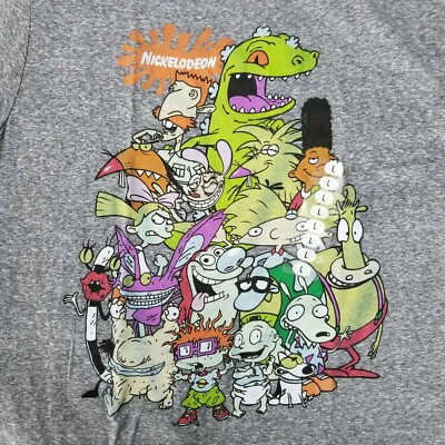 Nickelodeon Men's Large T-Shirt Licensed Cartoon Characters Nick Jr ...