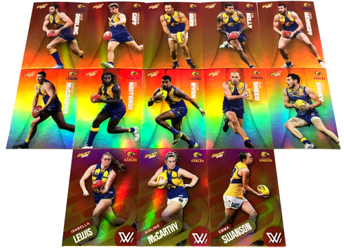2022 SELECT AFL FOOTY STARS TRADING CARD SUNSET PARALLEL TEAM SET-W ...