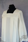 Traditional SURPLICE COTTA Catholic Square Neck Wool Polyester Blend ...