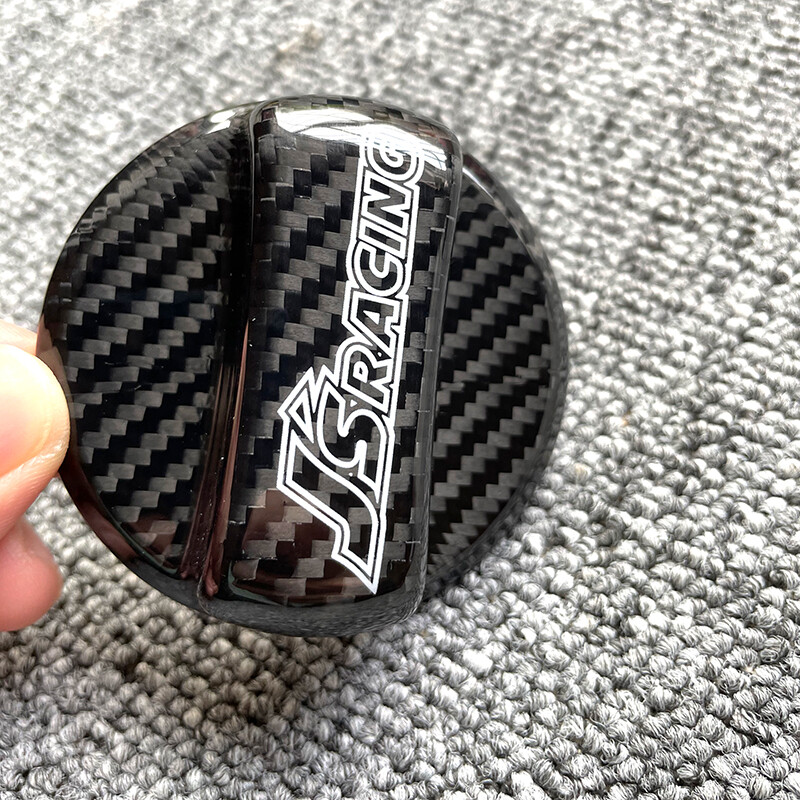 JS Racing CARBON FIBER Gas Fuel Cap Cover Fits HONDA CIVIC TYPER EG EP3 ...