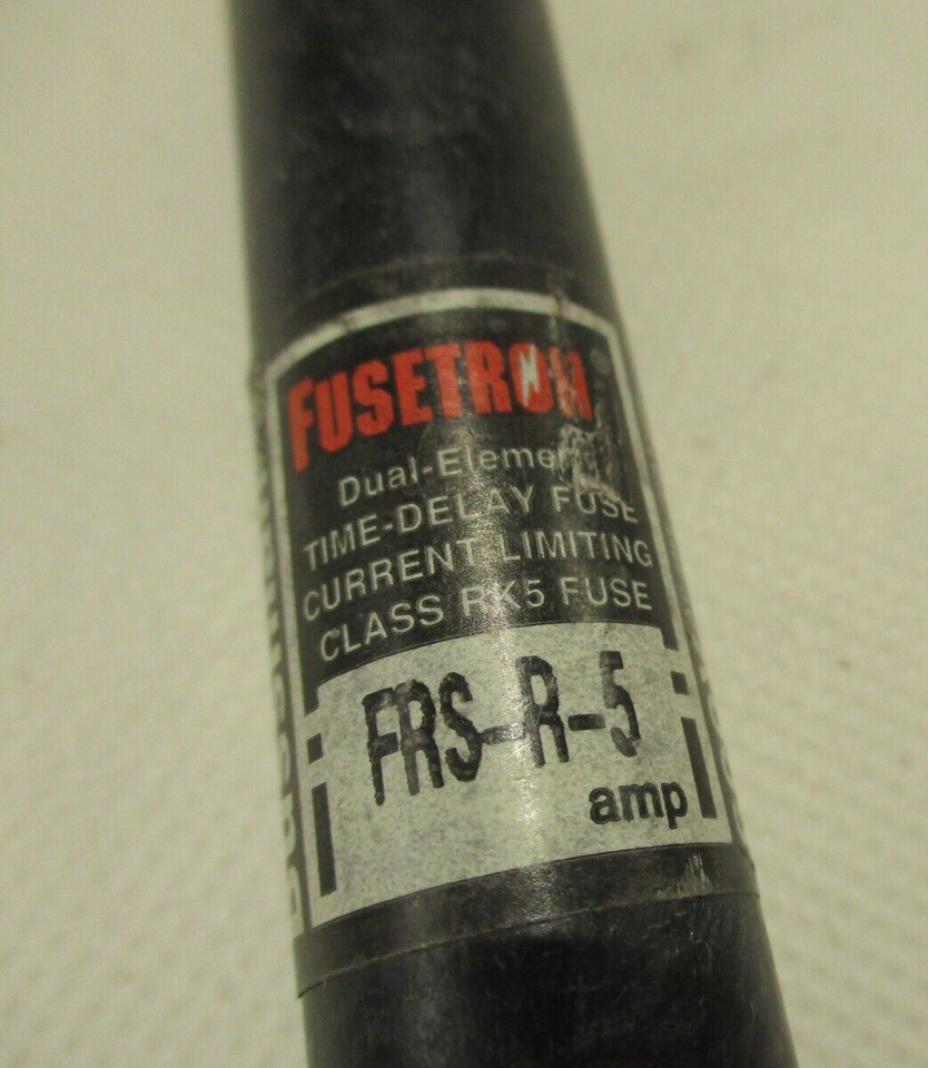 NEW LOT OF 3 BUSSMANN FUSETRON FRS-R-5 5A/AMP FUSE | eBay