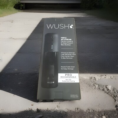 WUSH Pro Water Powered Ear Cleaner Safe Effective Electric Triple Jet ...