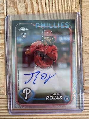 2024 Topps Chrome Logofractor Johan Rojas Auto Rookie Card RC #RCA-JRO ...