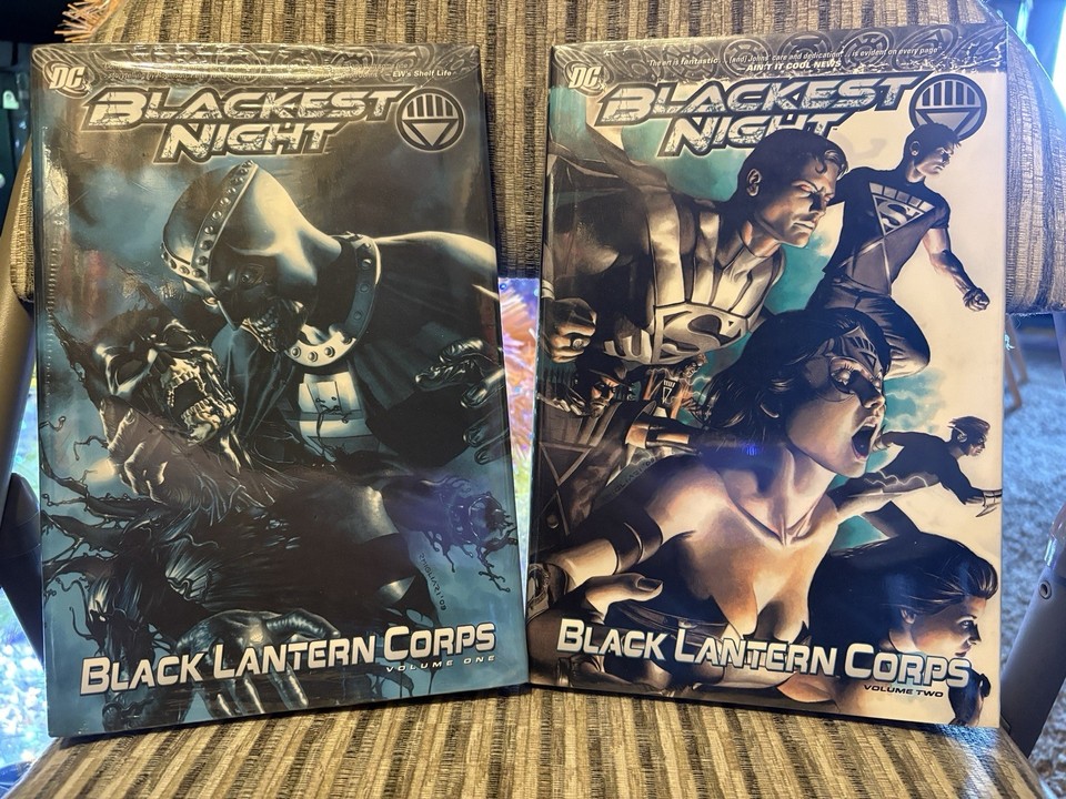 BLACKEST NIGHT Green Lantern 7 Hardcover Lot DC Comics Geoff Johns ...