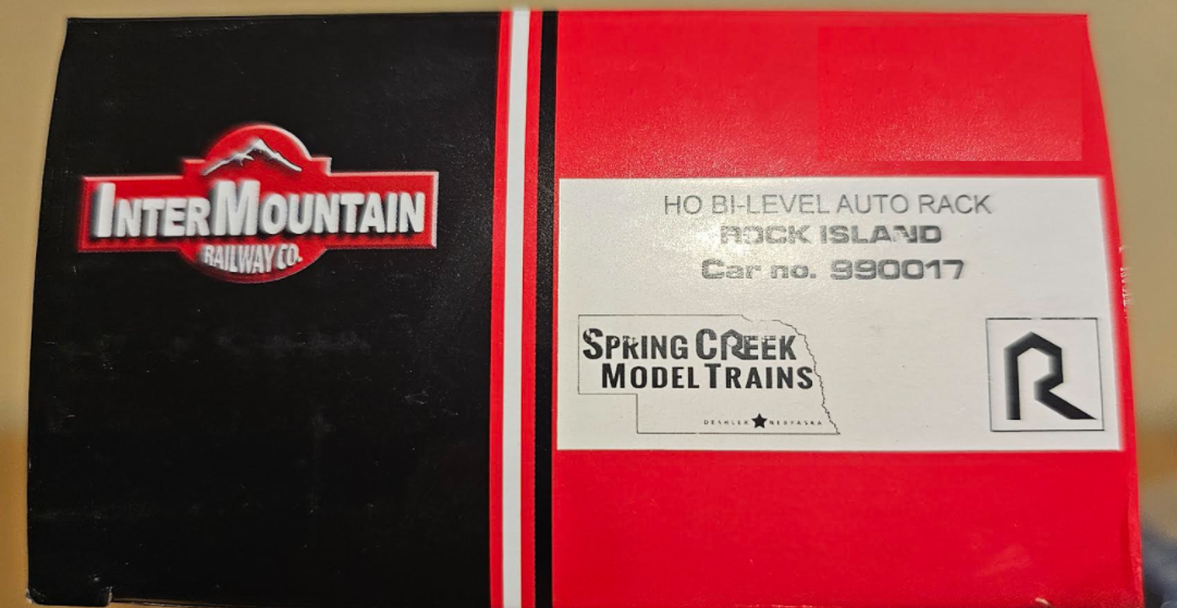 Intermountain HO BI-Level Auto Rack, Rock Island Car 990017 Spring ...