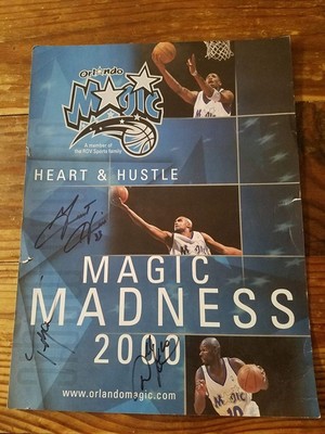 ORLANDO MAGIC SIGNED AUTOGRAPHED 12x16 POSTER NBA GRANT HILL,TRACY ...