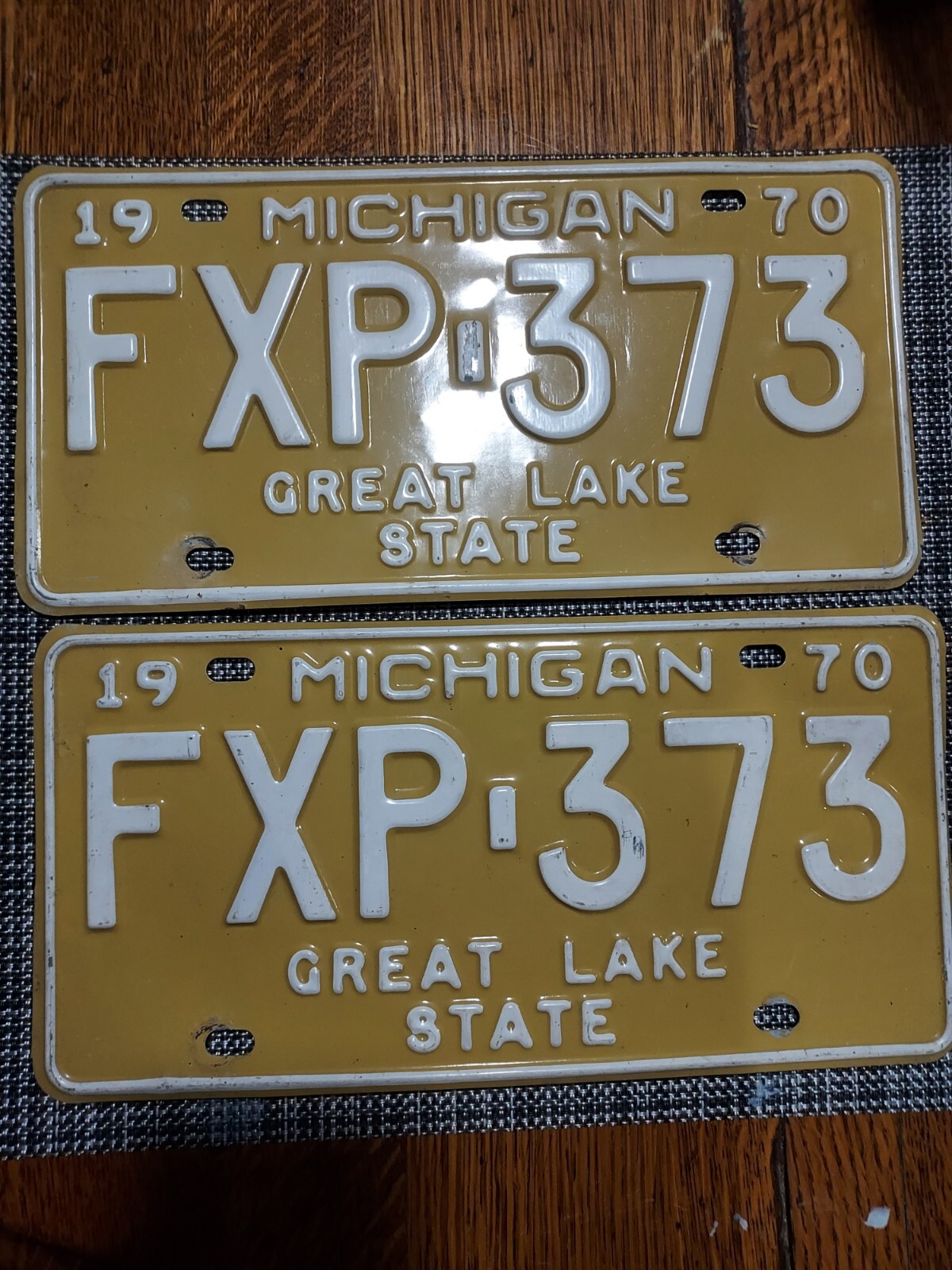 1970 Matched Set Of Michigan Plates | eBay