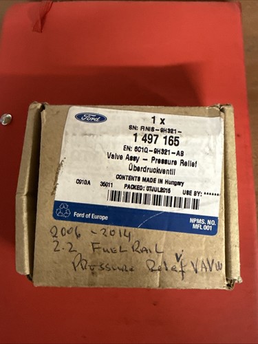 Genuine Ford Transit Mk7 TDCi Fuel Pressure Relief Valve Rail Sensor ...