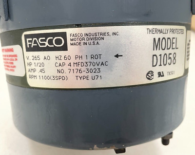 Motors - Fasco Model