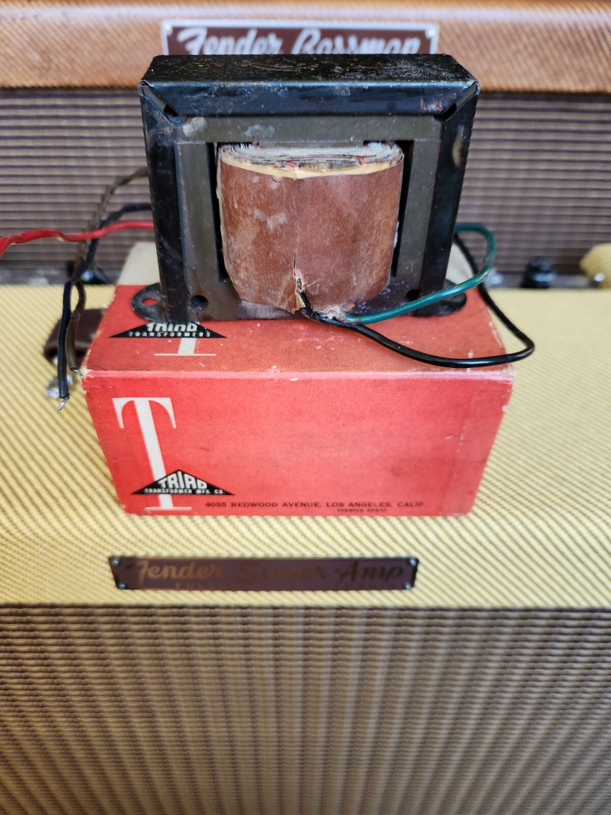 TRIAD 45217 OUTPUT TRANSFORMER FENDER 5E5 TWEED PRO 6G7A BANDMASTER 6G9 ...