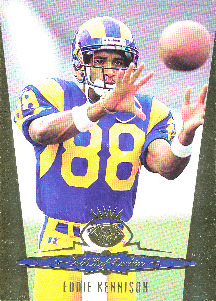 GOLD-LEAF ROOKIES Eddie Kennison INSERT-RC RAMS SAINTS BEARS BRONCOS ...