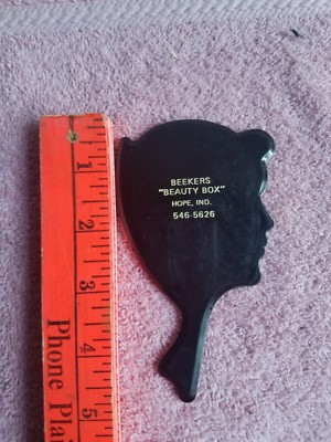 Vintage Advertising Compact Mirror BEEKER'S "BEAUTY BOX" HOPE, IND. | eBay