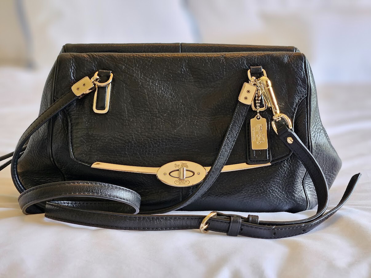 COACH MADISON MADELINE LEATHER EAST/WEST SATCHEL - Gem