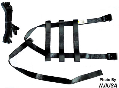 Basket Tie down Adjustable Straps Tow Dolly Wheel Net Set Flat Hooks ...