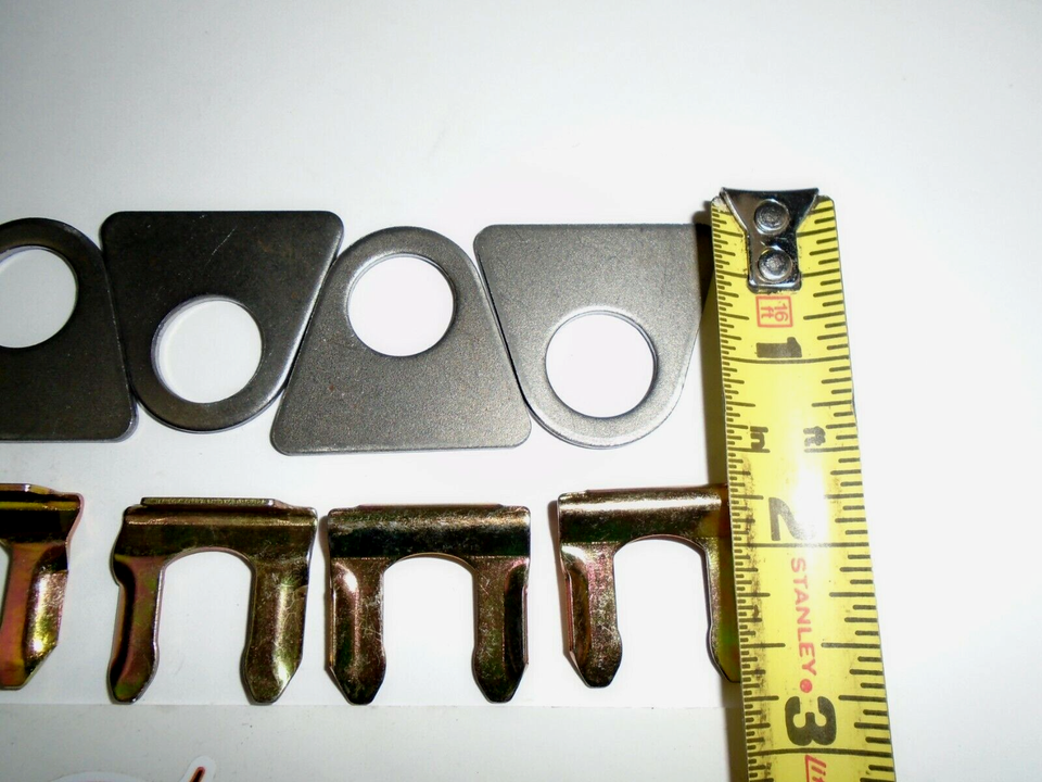 Weld-On Frame Brake Line Mount Tabs with Clips - Pack of 4 Brake Line ...