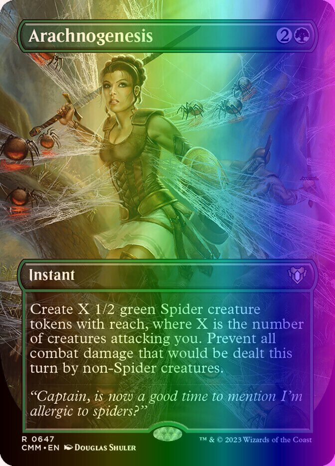 MTG Magic the Gathering Arachnogenesis (647/1173) Commander Masters LP ...