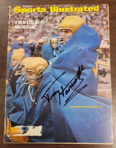 Terry Hanratty Signed Sports Illustrated 11/7/66 Notre Dame Auto ...