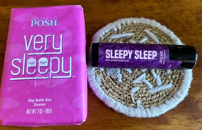 Perfectly Posh Very Sleepy Chunk Bar Soap & Sleepy Sleep Skin Stick | eBay