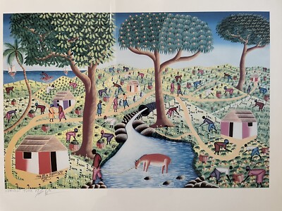 Alix Baptiste Limited Edition 1996 Art Print “Harvest Time” Signed ...