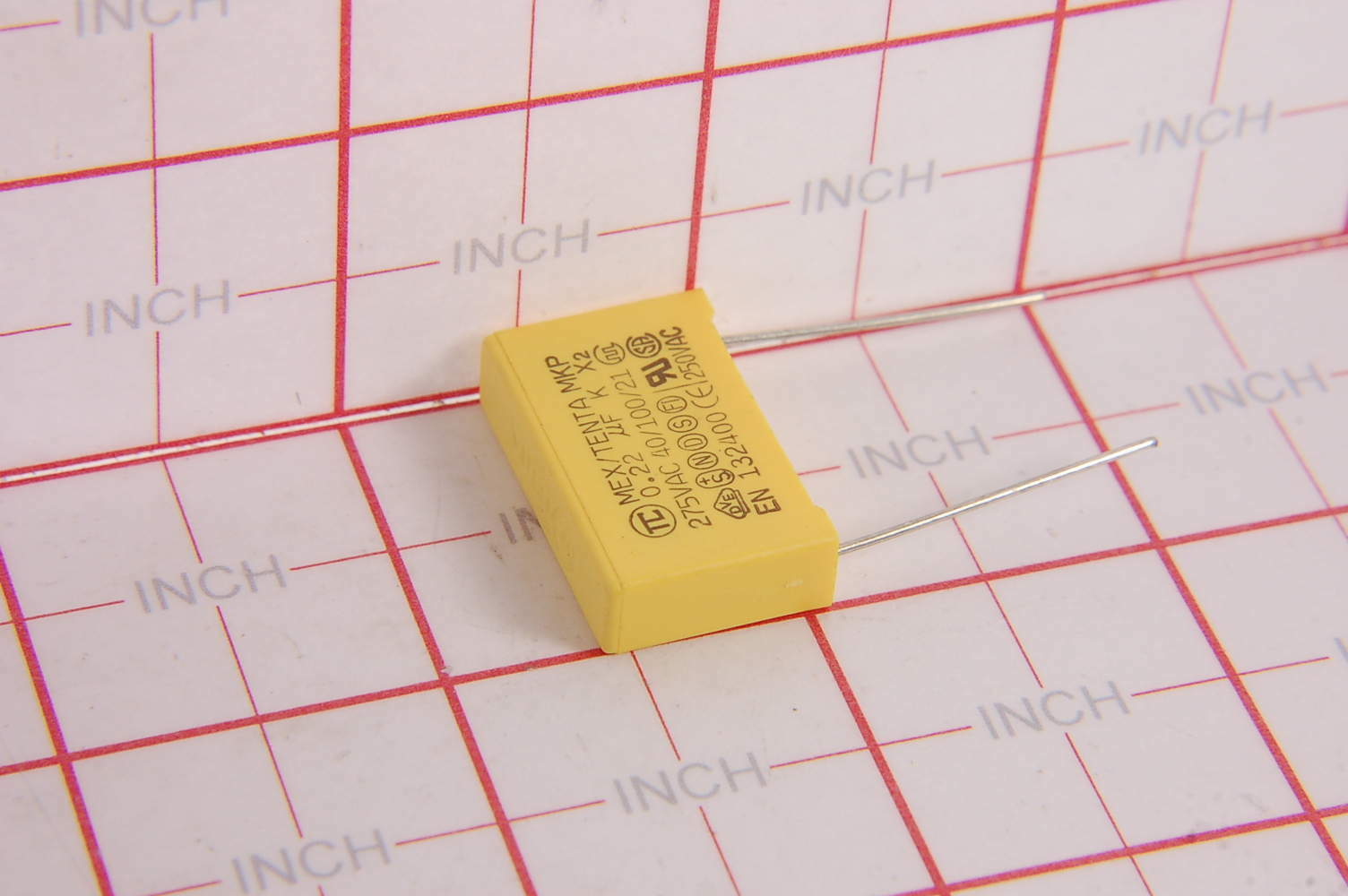 Lot of 20 - MEX/TENTA - XRY MKP X2 - 0.22uF 275VAC Metal Poly Capacitor ...