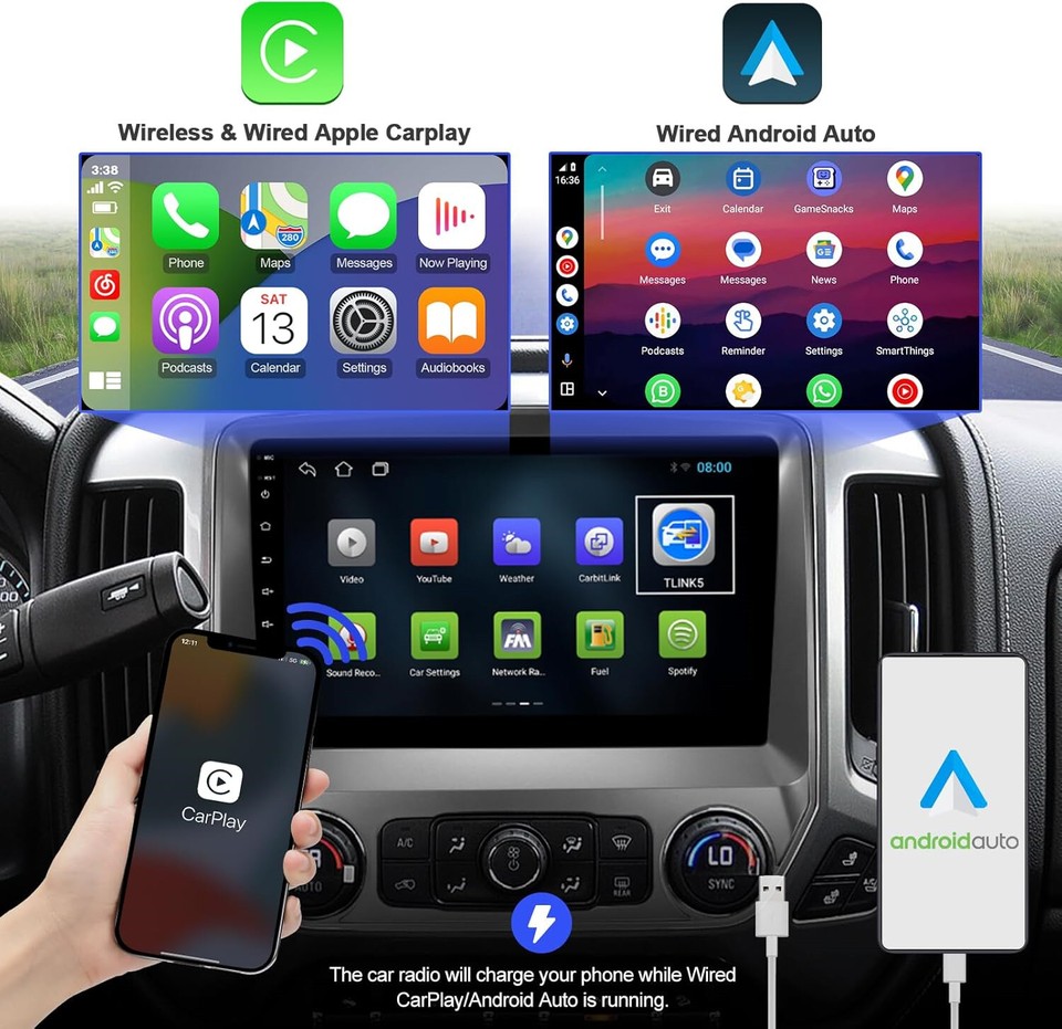 For Chevrolet Silverado 2014-2018 Android 15 Car Radio GPS Navi Stereo ...