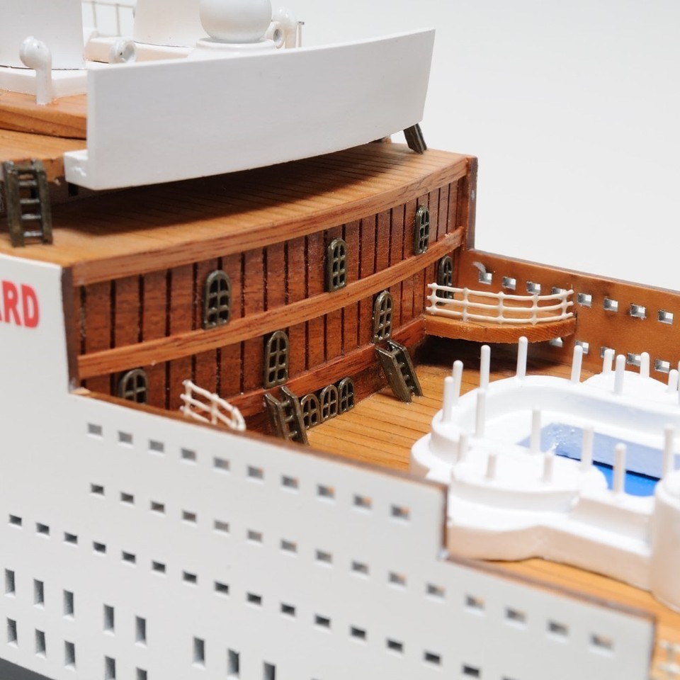 Queen Mary II L Cruise Ship Model Wooden Handicraft Fully Assembled | eBay